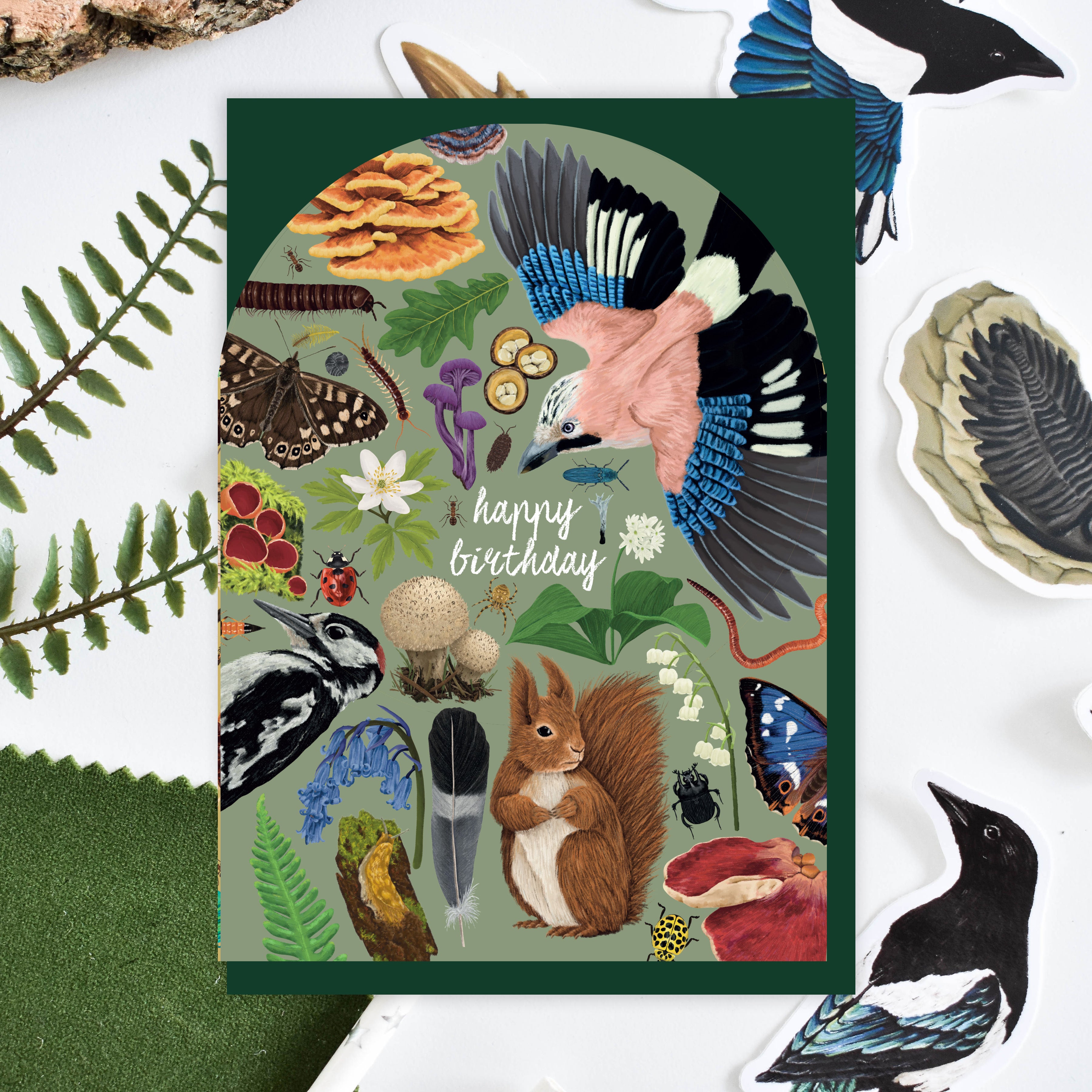Woodland Wildlife Birthday Card – Ferne Creative